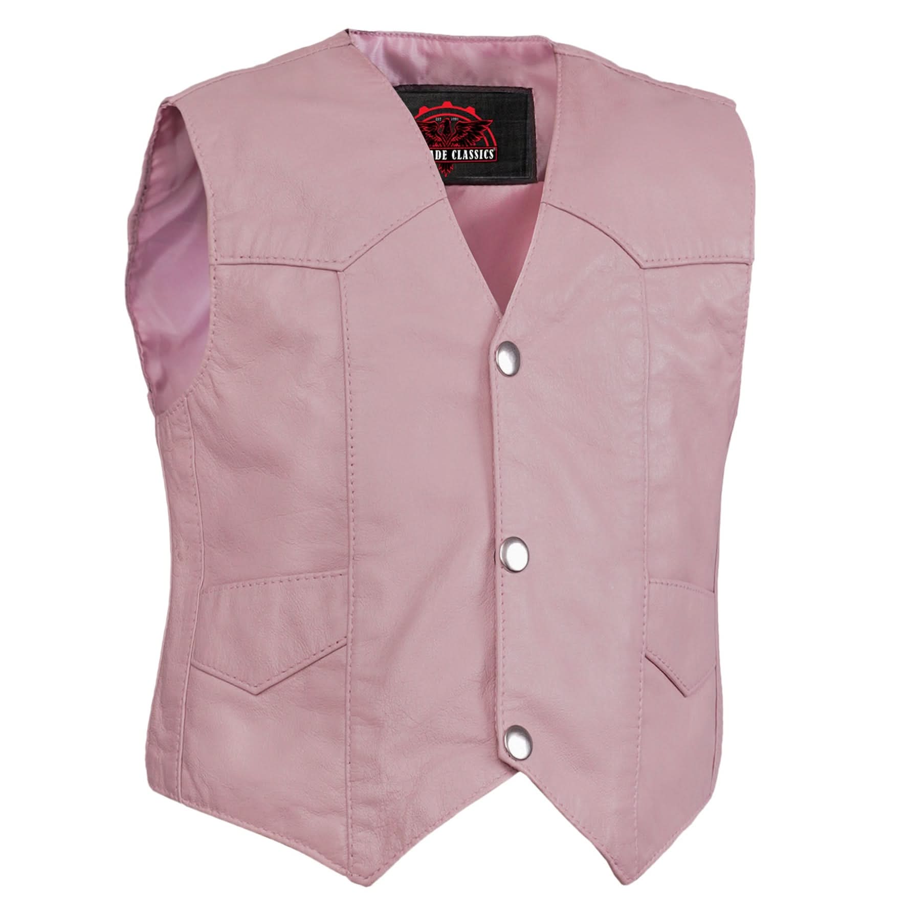 Petal Prowler Kid’s Leather Biker Vest | Renegade