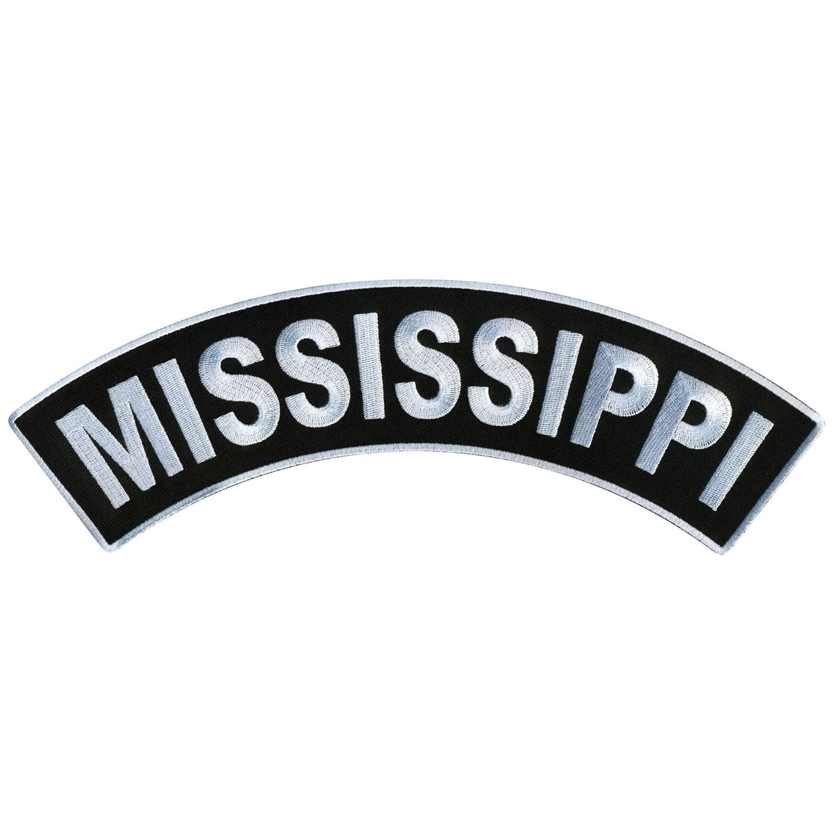 Hot Leathers Mississippi 12” X 3” Top Rocker Patch – Renegade Classics