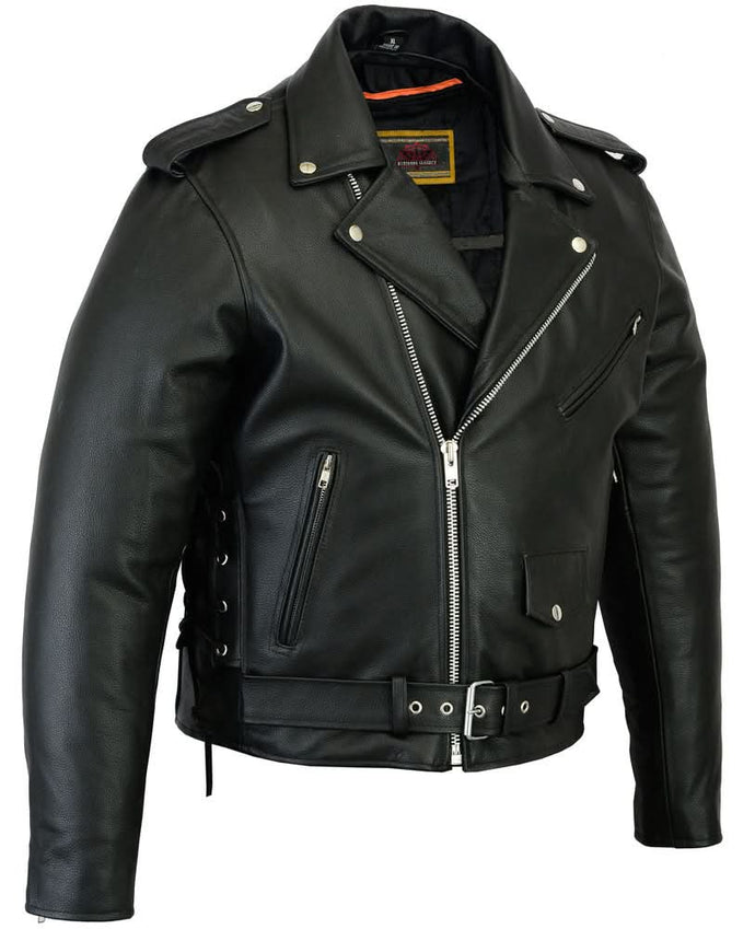 Murphy Men's Leather Motorcycle Jackets - Black