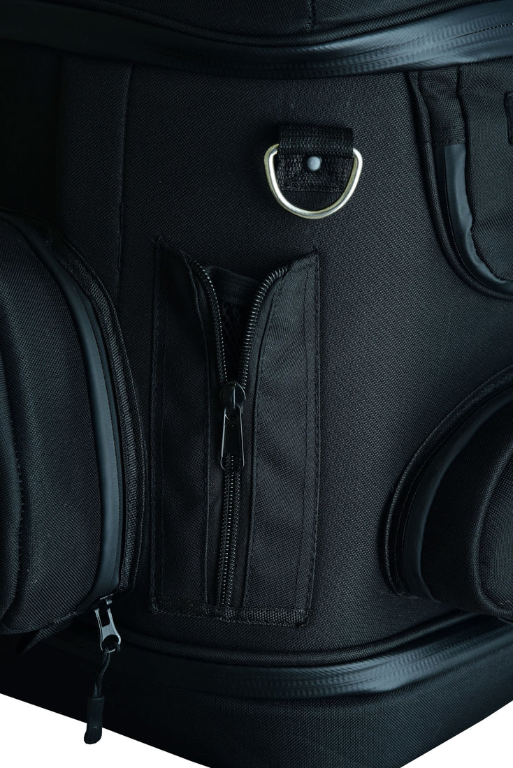 DS Daniel Smart Black Heavy Duty Textile Motorcycle Pet Carrier Si ...