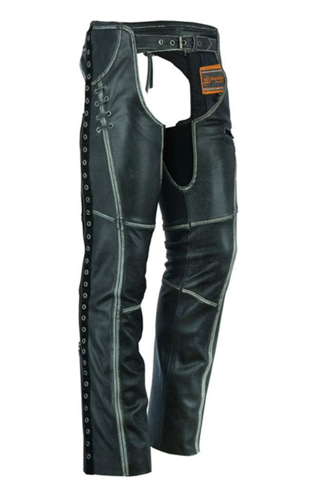 DS Women's Gray Stylish Lightweight Hip Set Chaps – Renegade Classics