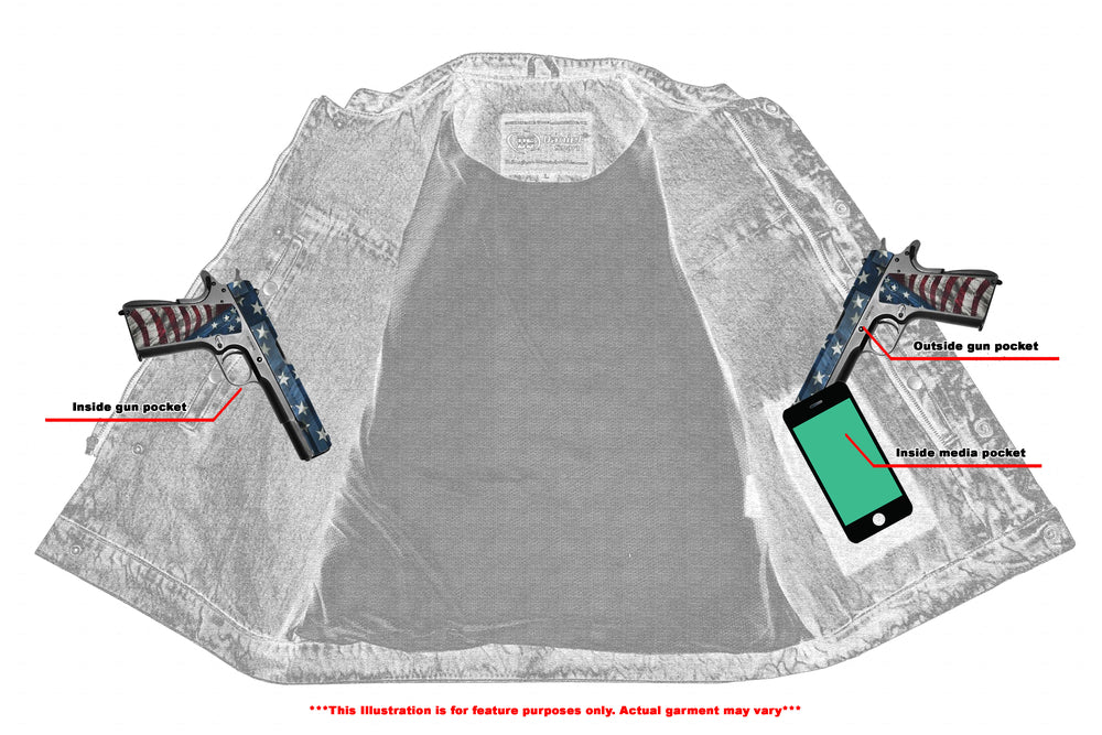 DM Concealed Snap Closure, Denim Material, Scoop Collar & Hidden ...